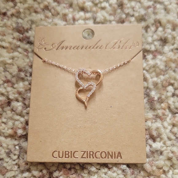 Amanda Blu | Jewelry | Amanda Blu Rose Gold Heart Necklace | Poshmark